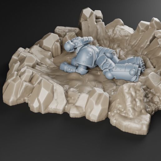 🛰 Space Marine Fallen Pose - Yamcha Tribute・Archivo STL Gratis para ...