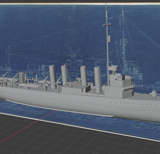 👽 US Navy Wickes Class Destroyer (Flush Deck Destroyer)・Free 3D File ...