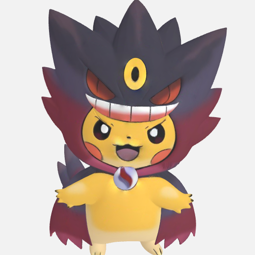 🥸 Pikachu disguised as Gengar Pokémon・ STL File for 3D printing・Cults