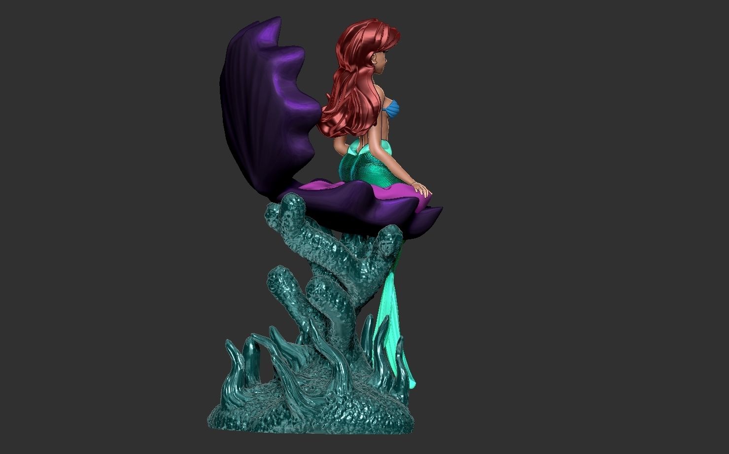 Télécharger Le Fichier Stl Disney Model Ariel The Little Mermaid • Objet Pour Impression 3d