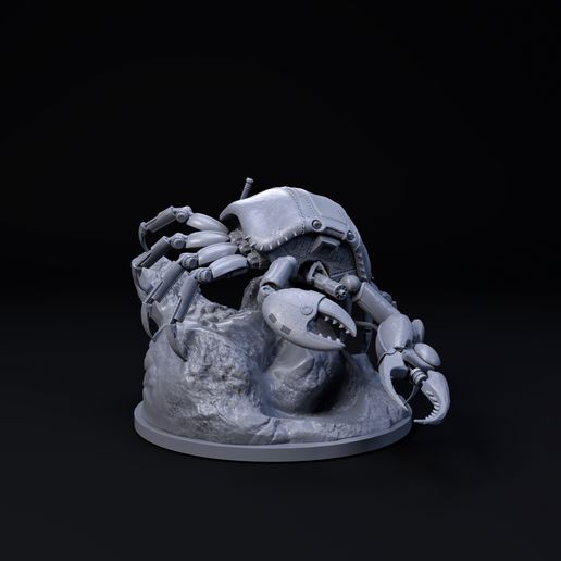 🦀 Crab mecha robot 32mm scale pre-supported・ 3D File for 3D printing・Cults