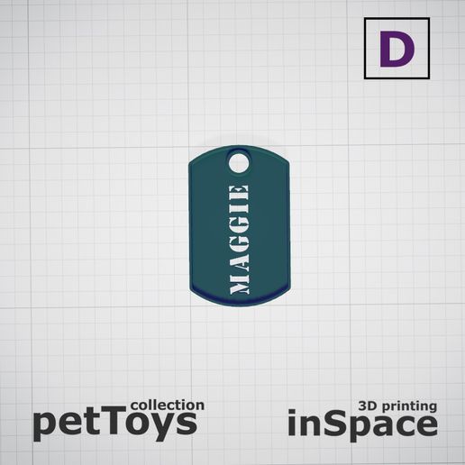 Free STL file Pet - Dog - Tag - Maggie - Army - Customized - 🐕 ・3D ...