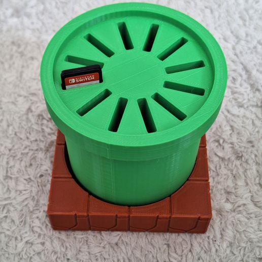 🕹️ Nintendo switch mario tube game holder・ STL File for 3D printing・Cults