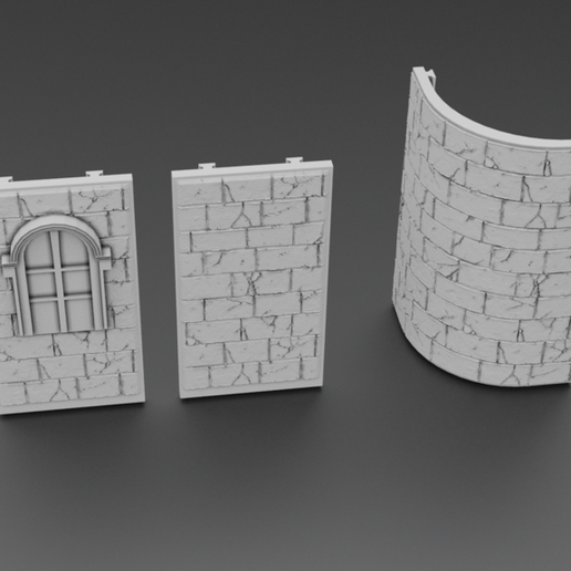 🧱 DnD Terrain Stone Cracked Bricks Textures・Free 3D File for ・Cults