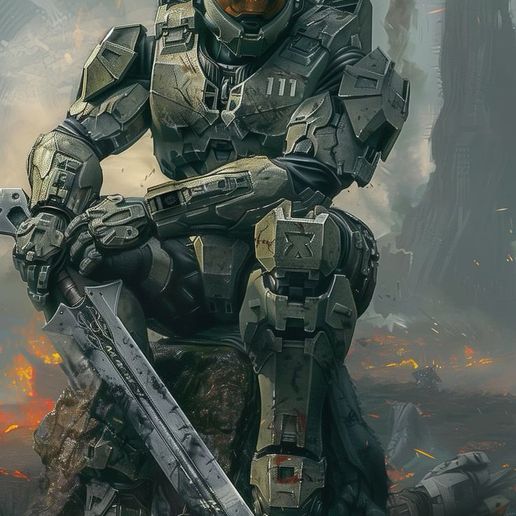 😇 Master Chief Halo・ STL File for 3D printing・Cults