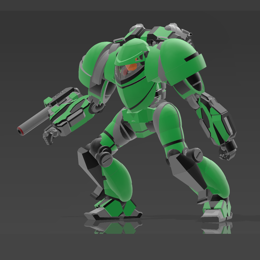 🪖 American Mecha Samson Mk2 Battlearmor 6mm squad scale・ 3D File for 3D ...