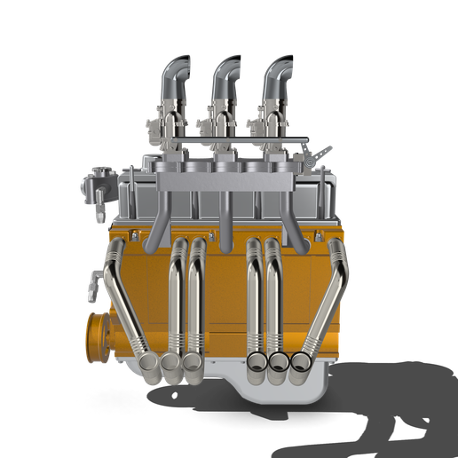 💭 Nostalgia 235 Chevy I6 Dragster Engine・ STL File for 3D printing・Cults