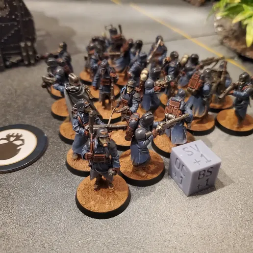 🎲 Officer Orders Indicator Token Counter Marker 16mm for Astra Militarum Voice of Command・ 3D ...