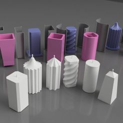 Candle molds or candle pot molds・2 3D Models & STL Files to Download・Cults
