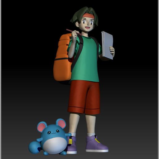 🐉 Pokemon Watcher Tracey Sketchit・ STL File for 3D printing・Cults