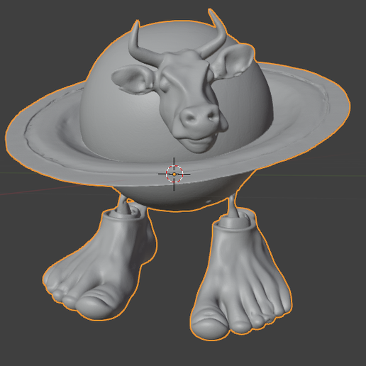 🐄 saturnite saturnite cow・Archivo STL para Impresión 3D・Cults