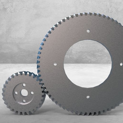 🪱 Worm wheel (worm wheel)・ STL File for ・Cults