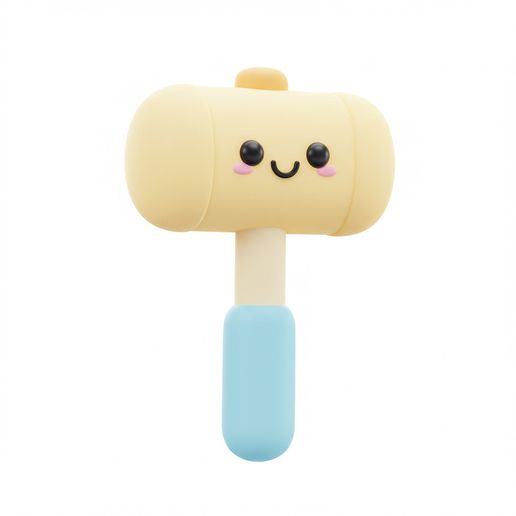 🔨 Cute Cartoon Hammer 3D Model | STL File for 3D Printing・ STL File for ...