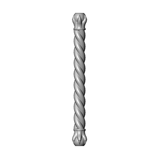 🪵 Twisted rope 6 carved claw bead ends round pillar column・ STL File ...
