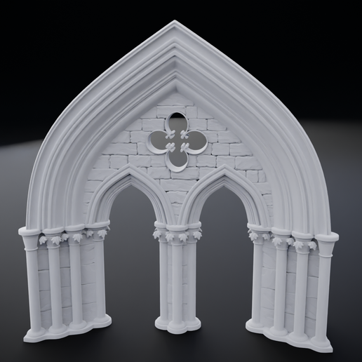 ⛪ Gothic Arch・ STL File for ・Cults
