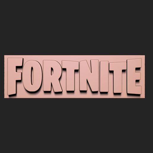 🎮 FORTNITE Logo・Free STL File for ・Cults