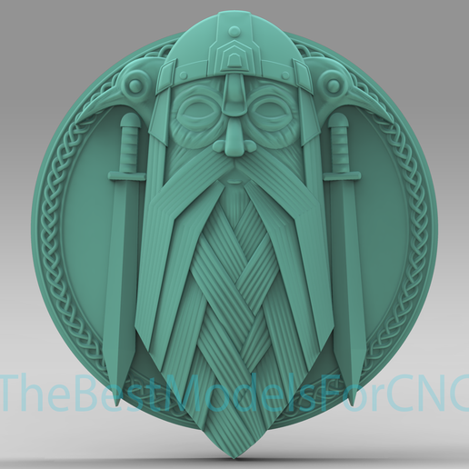 📁 3D Model STL File for CNC Router Laser & 3D Printer Viking With Sword ...