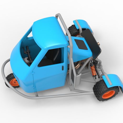 🚗 Ape car proto for dirt Scale 1:25・ 3D File for 3D printing・Cults