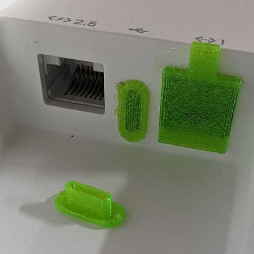 3D printable Ethernet RJ45 Port Dust Cap / Cover・Cults