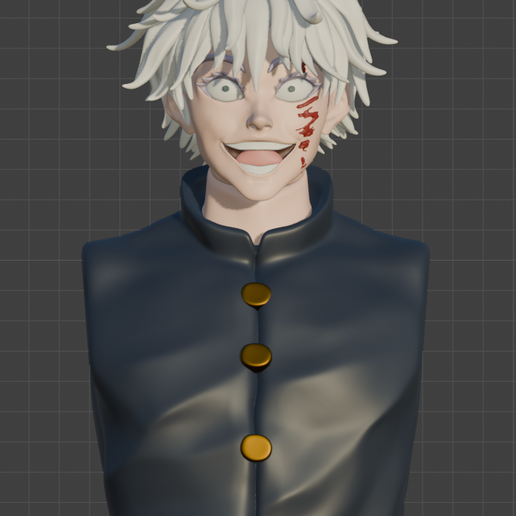 👤 Satoru Gojo Bust・Free 3D File for 3D printing・Cults