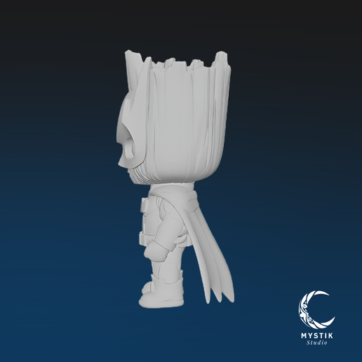 👾 Groot Batman - The Guardian of Gotham merged with Marvel・ STL File ...