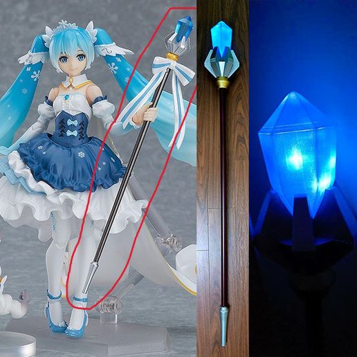 🌨️ Scepter Snow Miku: Snow Princess 2019・ OBJ File for 3D printing・Cults