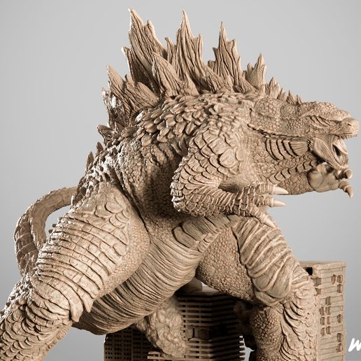 🎬 WICKED MOVIES GODZILLA SCULPTURE: TESTED AND READY FOR 3D PRINTING ...