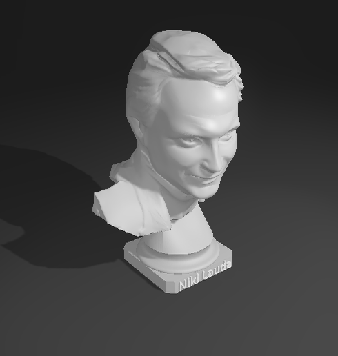 👾 Niki Lauda - Premium Statue・ STL File for 3D printing・Cults