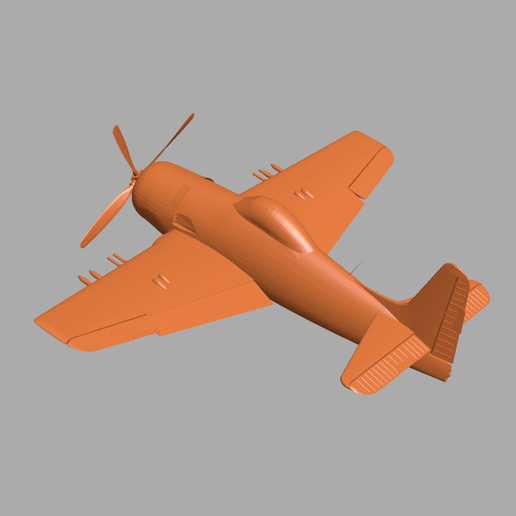 STL file F8F Bearcat 🏠 ・3D printing design to download・Cults