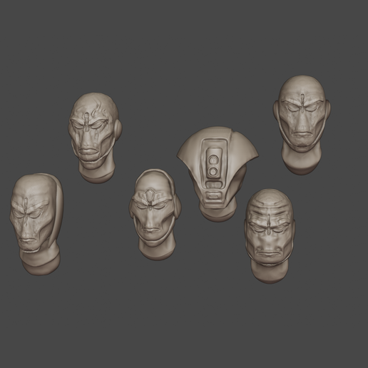 ♂️ Male Tau Heads・Free 3D File for ・Cults