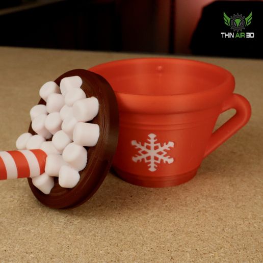 🥵 Hot Cocoa Container・Free STL File for 3D printing・Cults