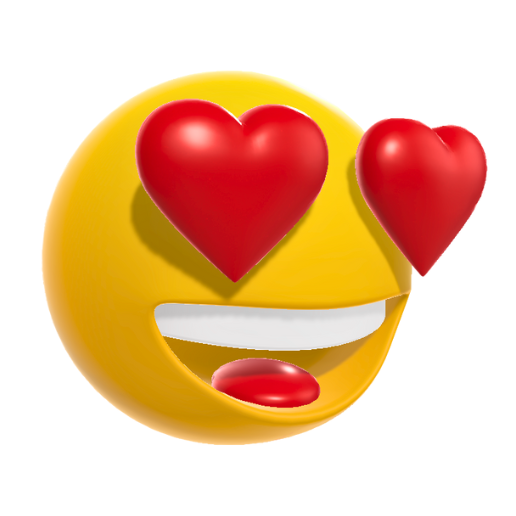 STL file Heart eyes face 💜 ・Design to download and 3D print・Cults