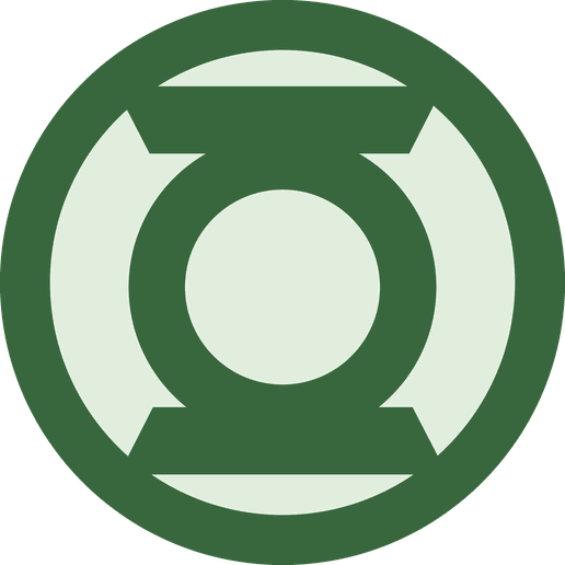 🏮 Linterna Verde - Símbolo de Fuerza de Voluntad・Archivo STL para ...