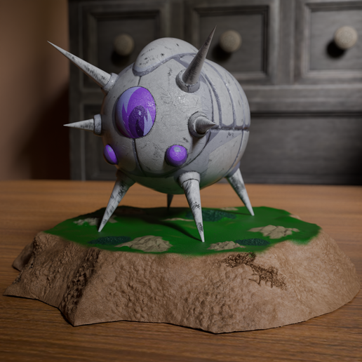 🚀 DragonBall Z Katatz Spaceship + Base・ STL File for 3D printing・Cults