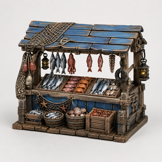 🐠 Fish Stand with Variety of Fish・Free 3D File for 3D printing・Cults