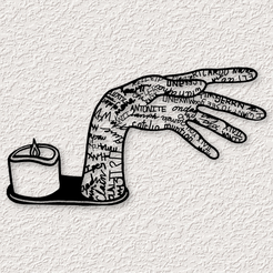 STL file Talk to me Hand movie prop wall art mannequin hand wall decor ...