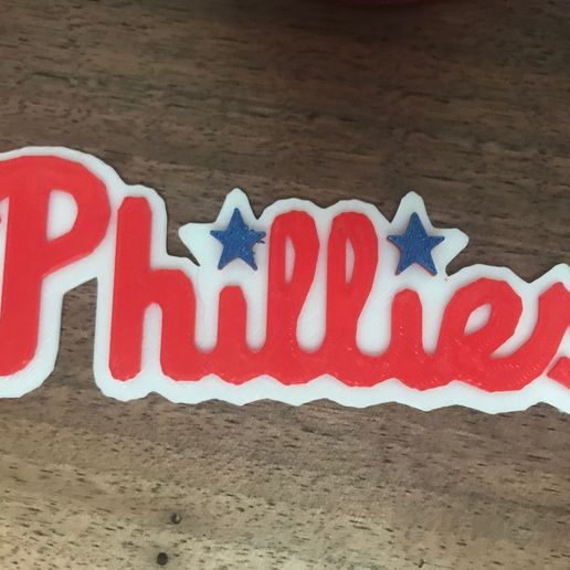 ⚾ Philadelphia Phillies text logo・Free 3D File for ・Cults