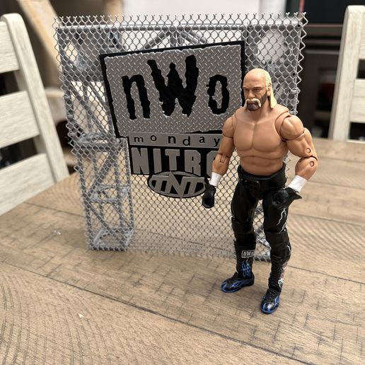 🤼 WCW Signs: Nitro and NWO 1:12 Scale・Free STL File for 3D printing・Cults