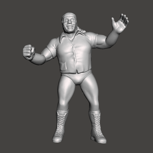 ⚽ WWE WWF LJN Style SD Jones Figure・Archivo STL para ・Cults
