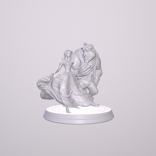 🗿 LA BELLE ET LA BÊTE STL MODÈLE 3D IMPRESSION・Fichier OBJ pour ・Cults