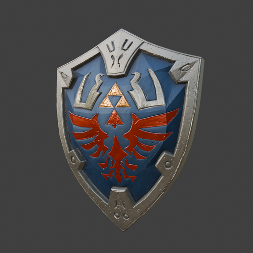 🛡️ Hylian Shield・ STL File for 3D printing・Cults