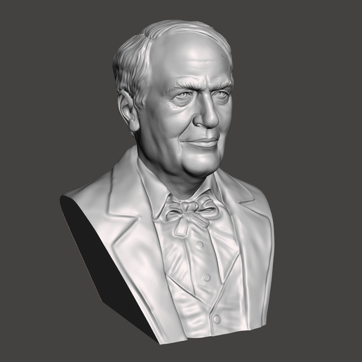 📁 3D Model of Thomas Edison - High-Quality STL File for 3D Printing ...