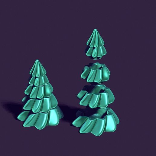 STL file candle holder in the shape of a Christmas tree - fir trees 🕯️ ...