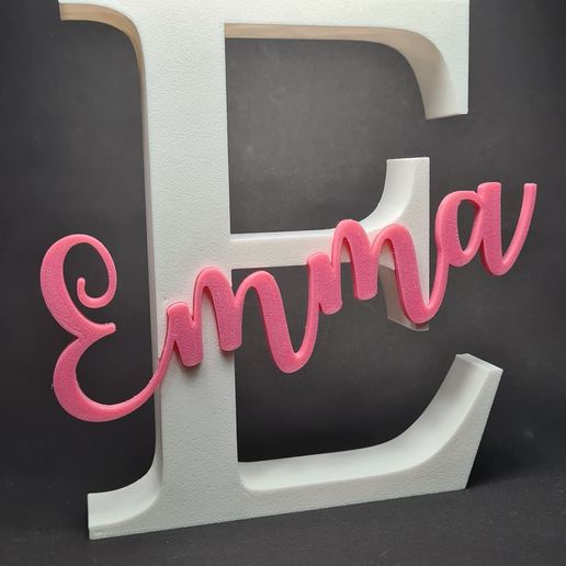 STL file Name Emma / Letter / Letter A 🗿 ・3D printer design to download ...
