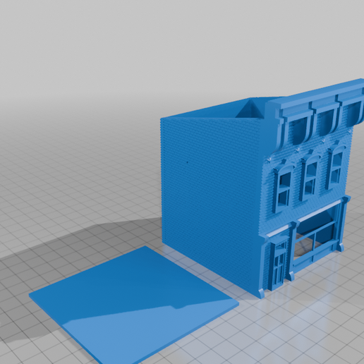 🏗️ Random building I made (HO SCALE)・Free 3D File for ・Cults