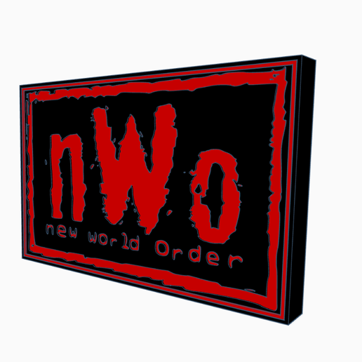🆕 nWo (new World order) Lightbox by MANIACMANCAVE3D・ STL File for 3D ...