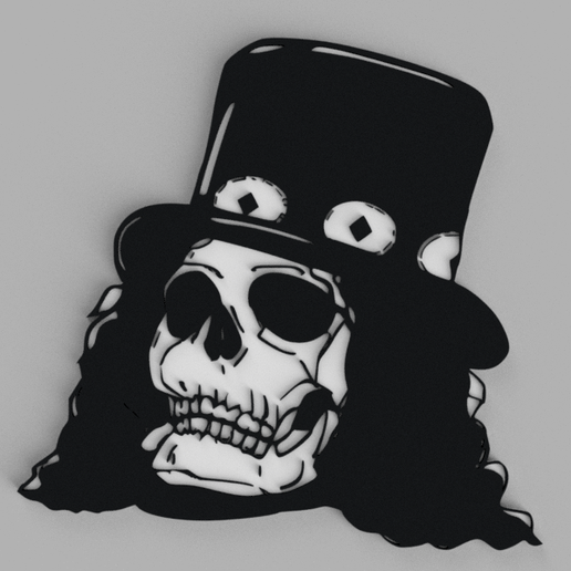 how to draw guns n roses skull
