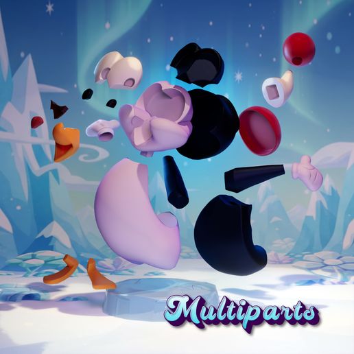 👾 Chilly Willy - Multiparts Version・Arquivo 3D para Impressão 3D・Cults