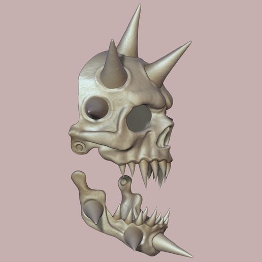 💀 skull mask Halloween creepy helmet for cosplay・ STL File for 3D ...