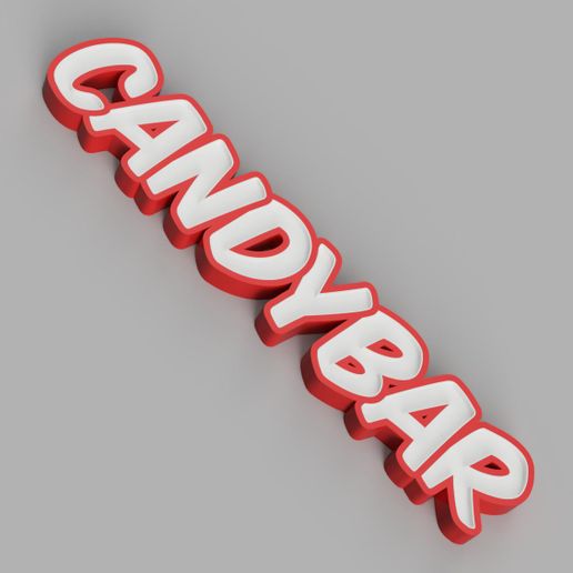 3D file NAMELED CANDYBAR - LED LAMP WITH NAME 🔦 ・Model to download and 3D print・Cults